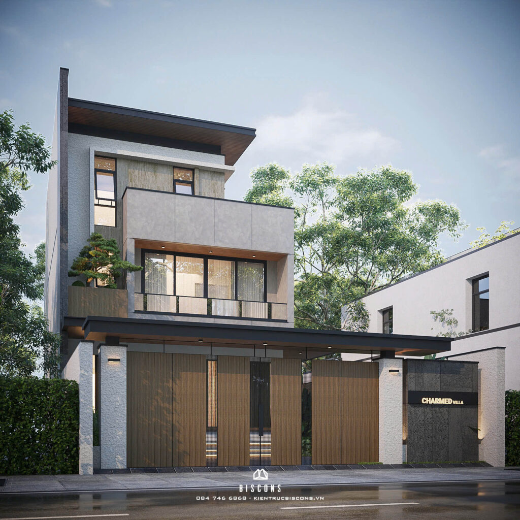 Thiết kế nhà phố hiện đại Charmed House - Biscons